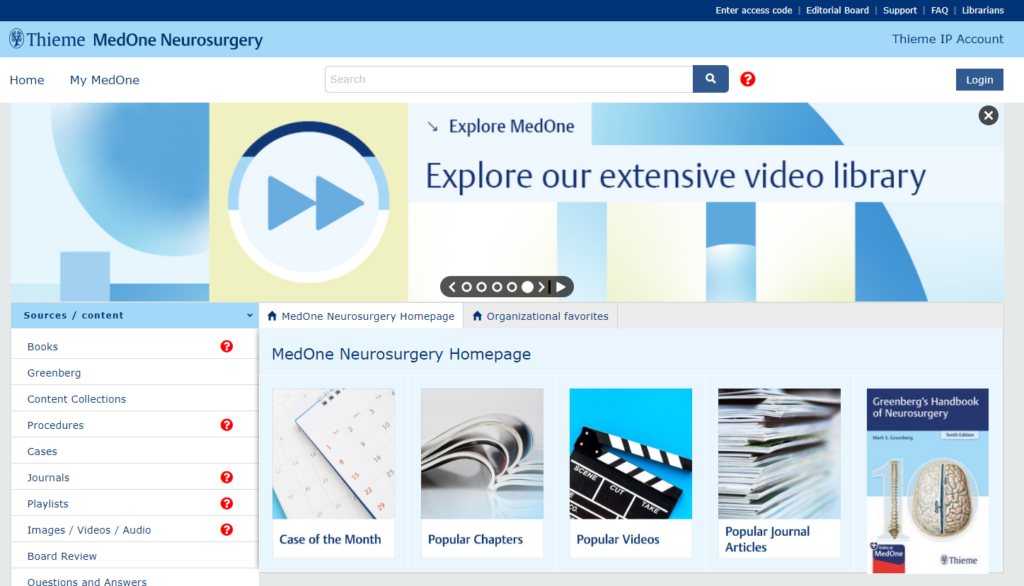 MedOne Neurosurgery - A comprehensive online neurosurgical resource